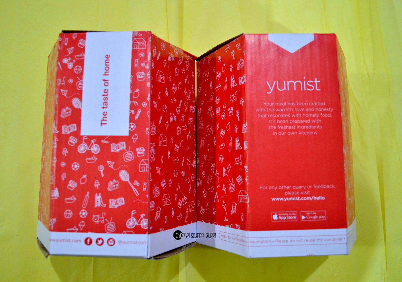 Home style dabbas with Yumist.com - ChompSlurrpBurp
