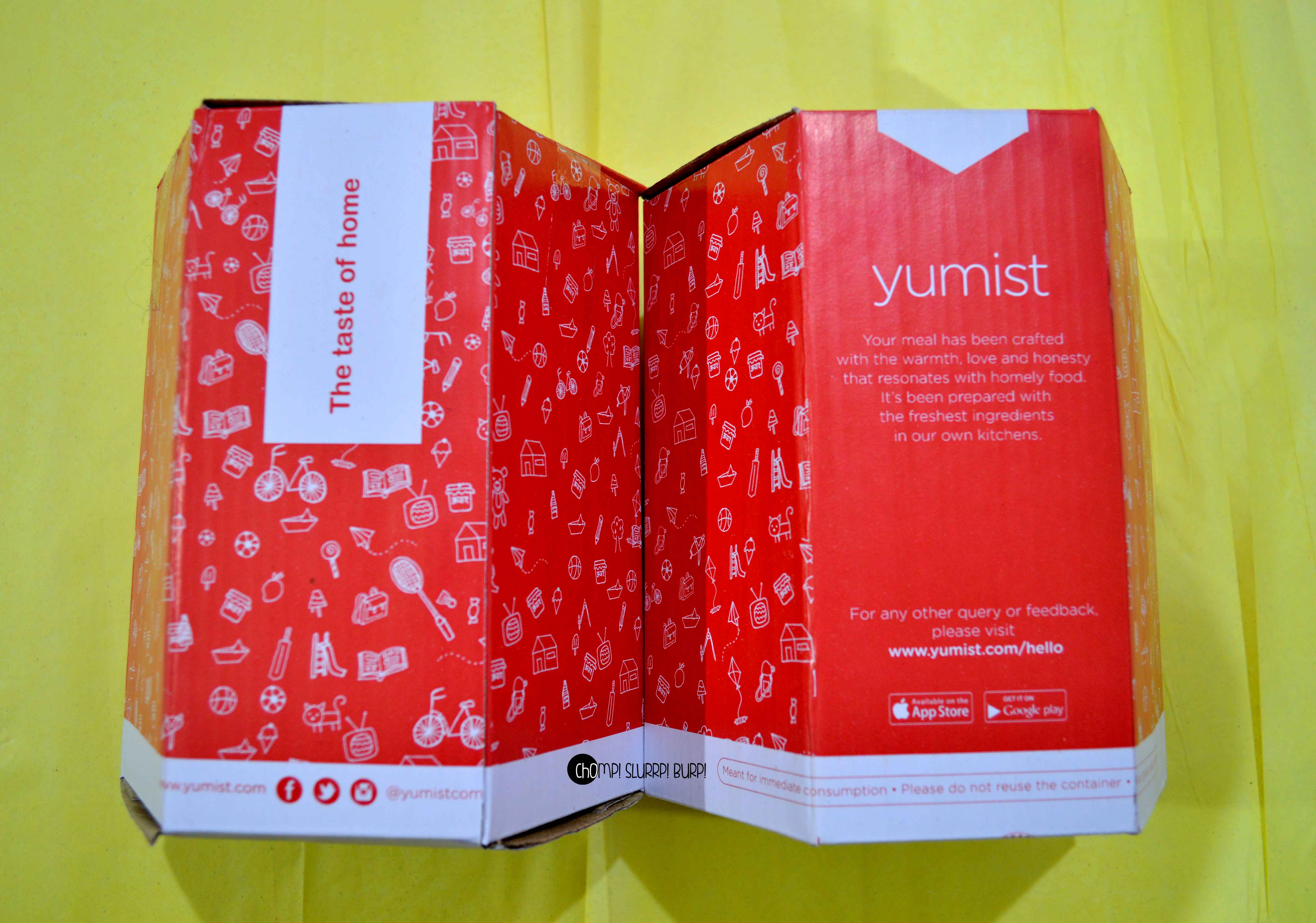 Home style dabbas with Yumist.com - ChompSlurrpBurp